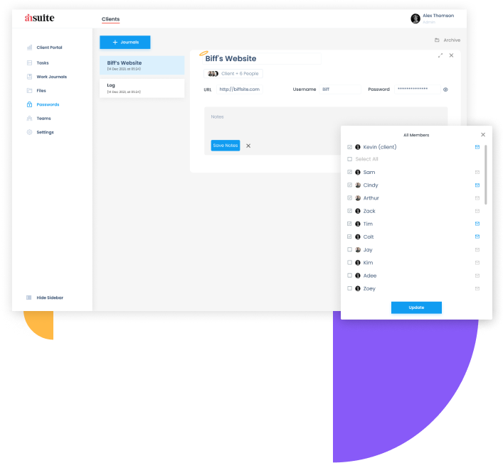 Safe, Secure, and Seamless Team Password Management - Ahsuite